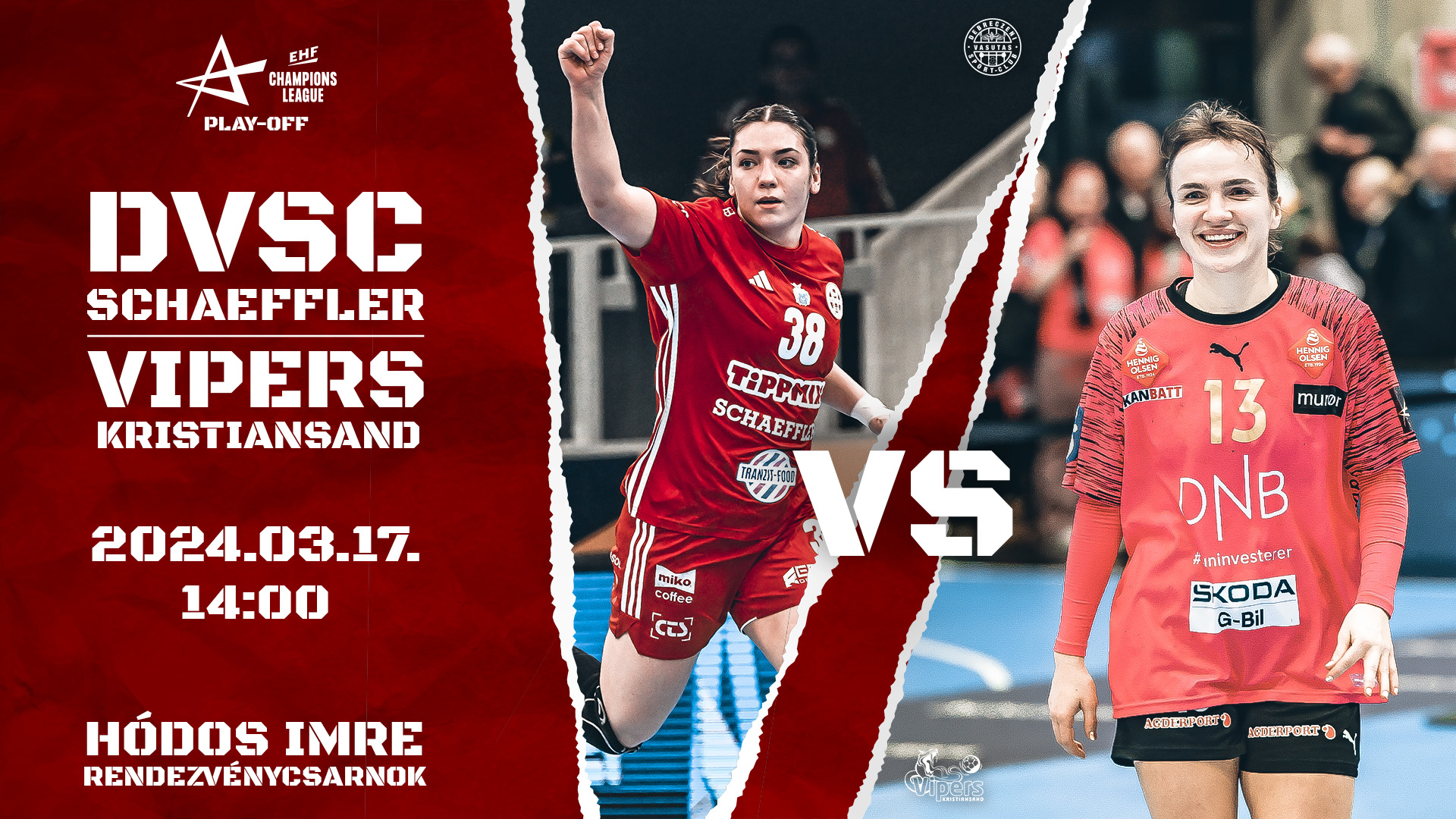 Öltöztessük piros-fehérbe a Hódost! - DVSC Kézilabda